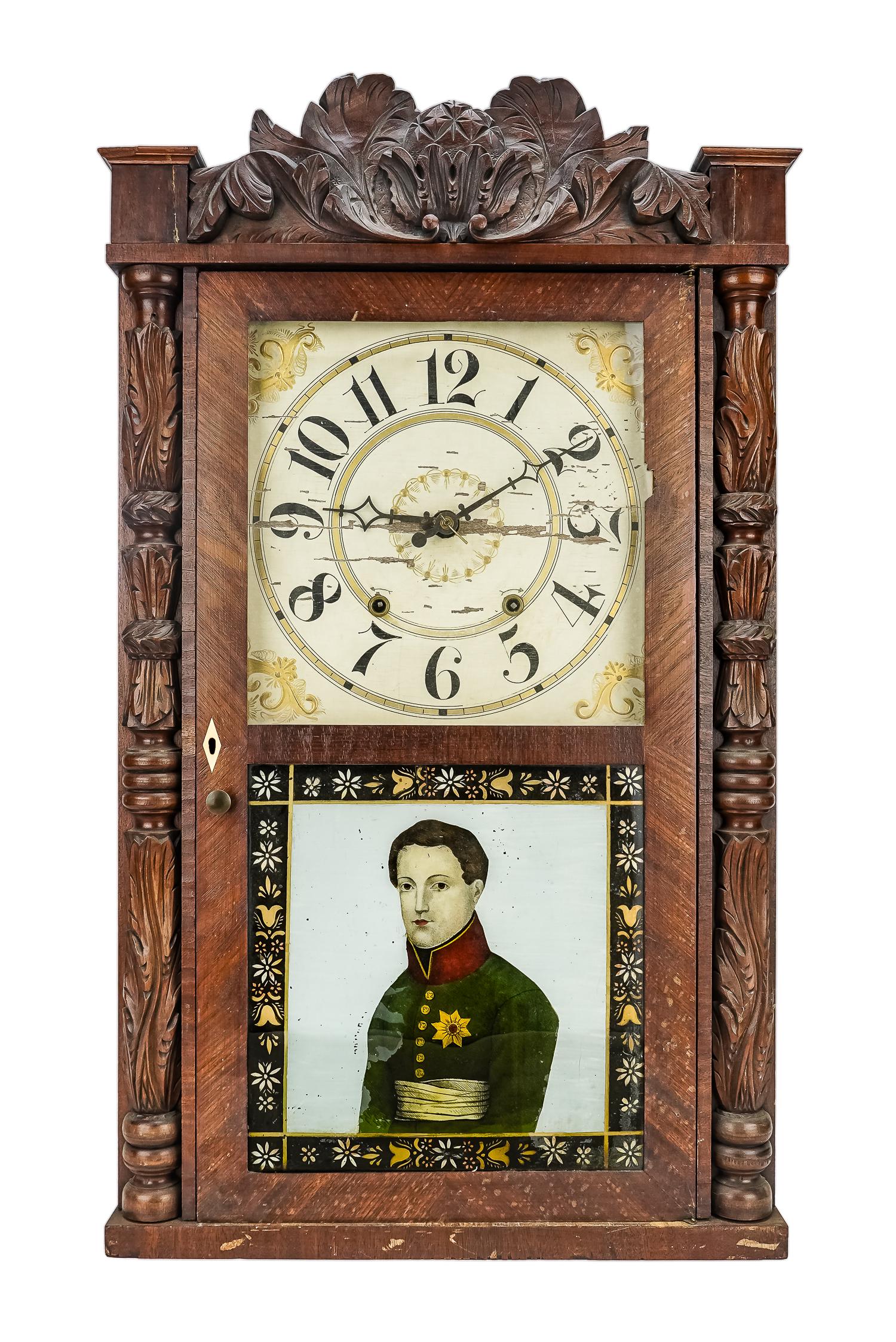 Early 19th c Riley Whiting Shelf Clock - Aug 26, 2022 | Merrill's ...