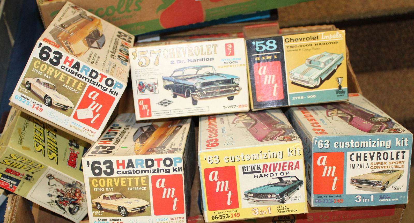 Vintage 1960's Amt Model Automobile Kits