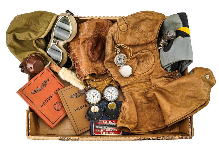 Early 20th C Aeronautical Accessories