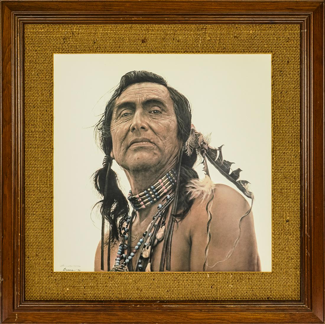 James Bama Signed Native American Print - Jan 20, 2023 | Merrill's ...