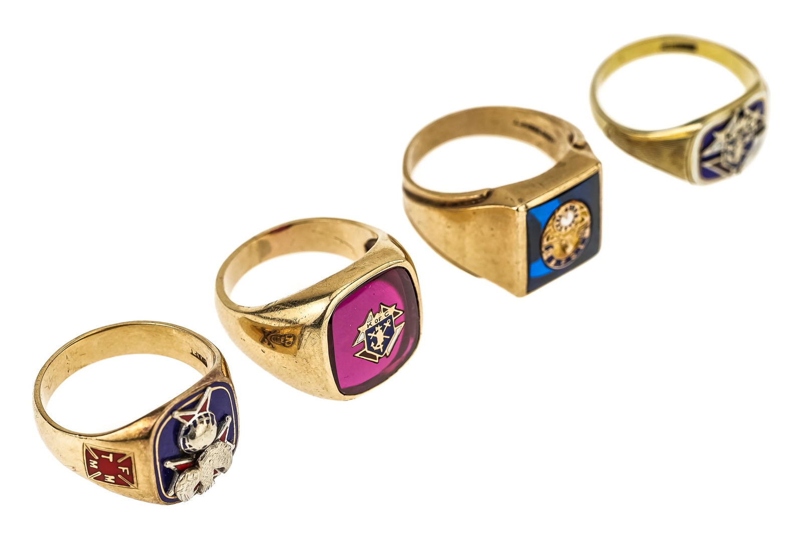 4 10k Knights Of Columbus Rings