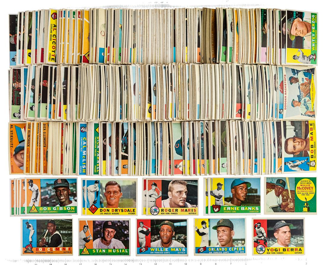 900+ Topps 1960 Baseball Cards