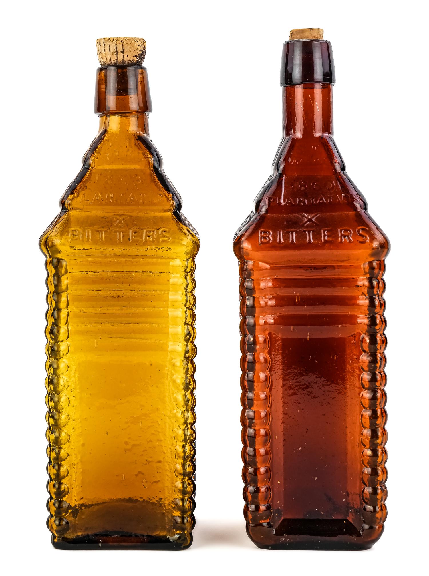 Two Drake's Plantation Bitters Bottles