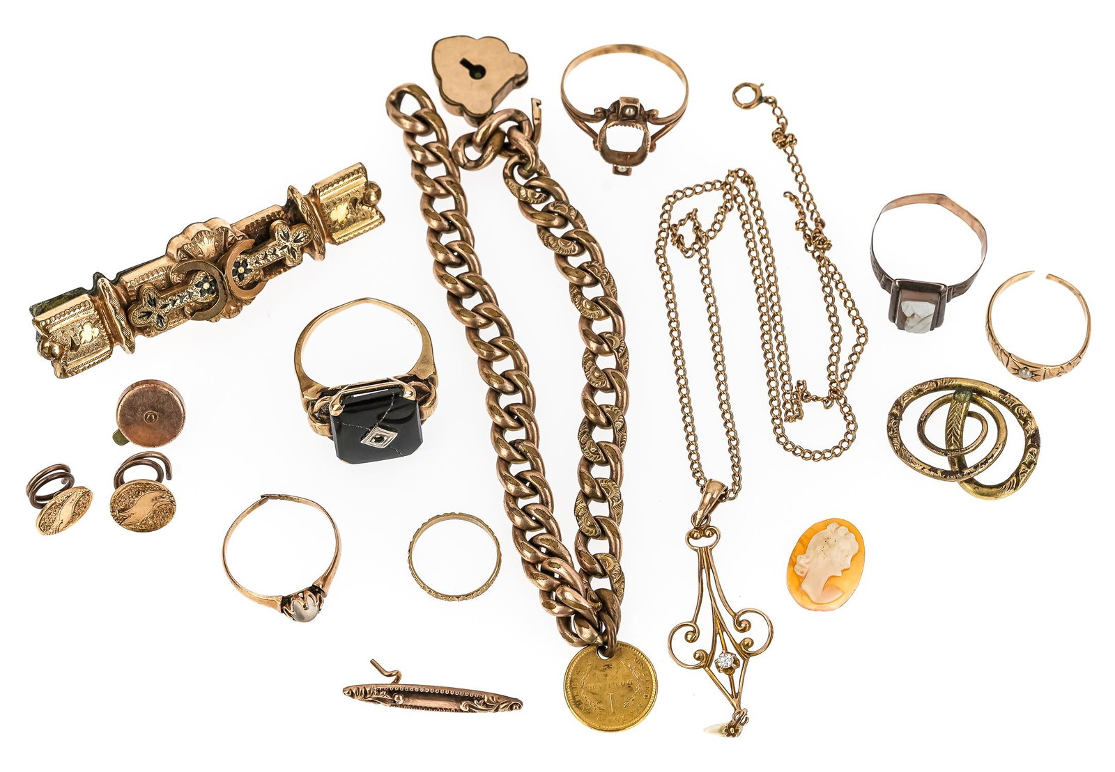 Victorian Gold & Rolled Gold Jewelry