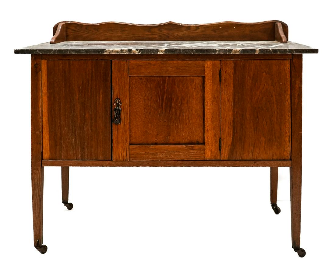 20th C Marble Top Server