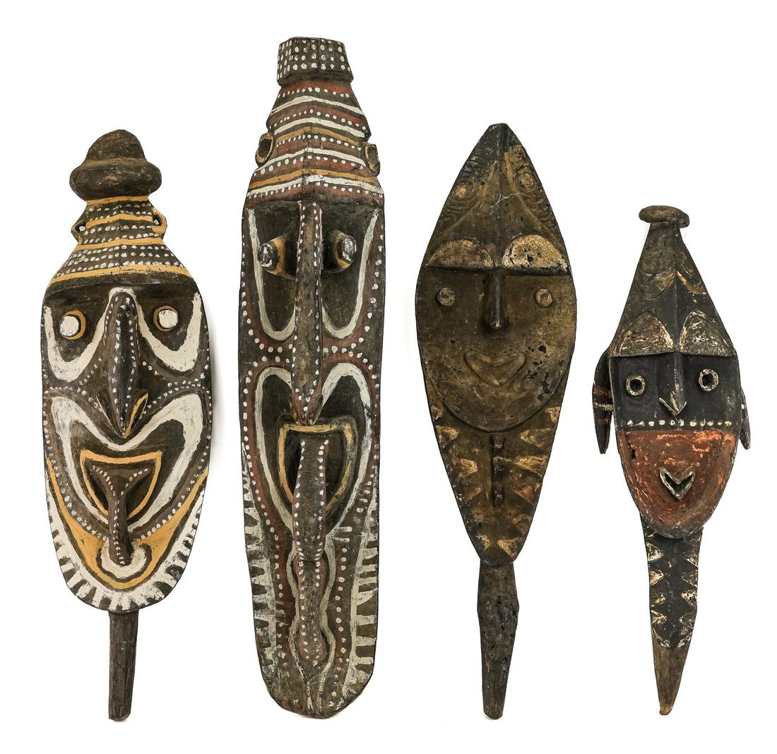 Four Yam Ceremony Masks