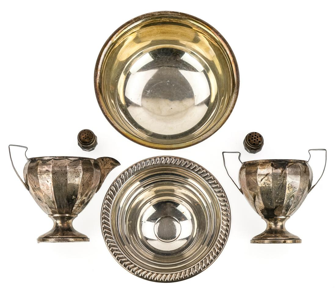 6 Pcs. Of Sterling Silver Hollowware
