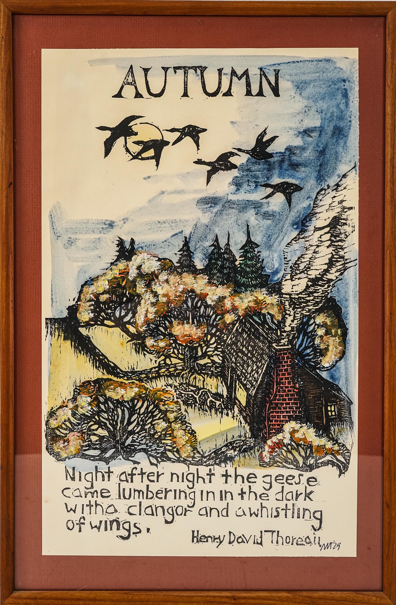 Mary Azarian (vt 1940-) Autumn Auction