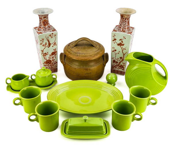 Fiestaware Pottery, Chinese Vases, Casserole