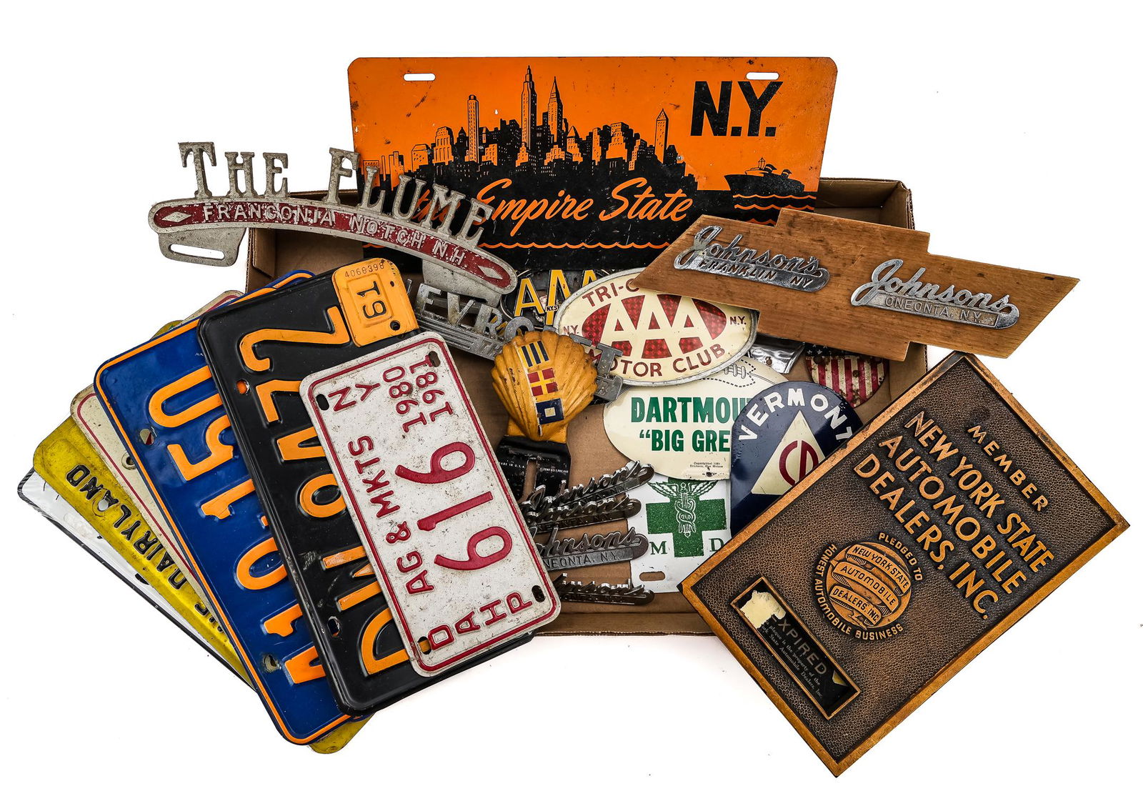 License Plates, Toppers, And Metal Signage Auction