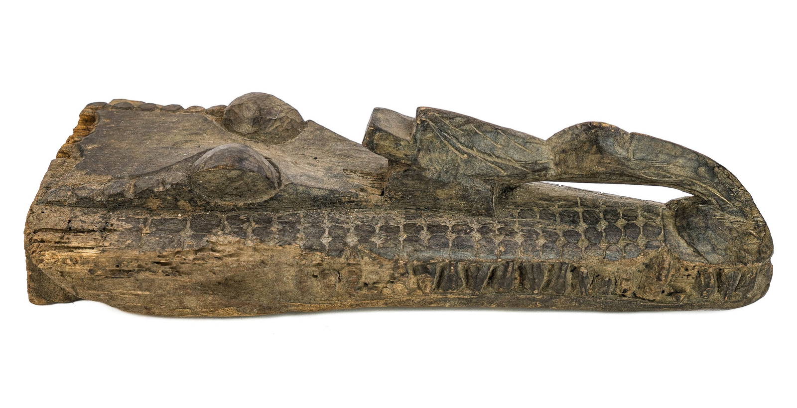 Sepik River Crocodile Canoe Prow Auction