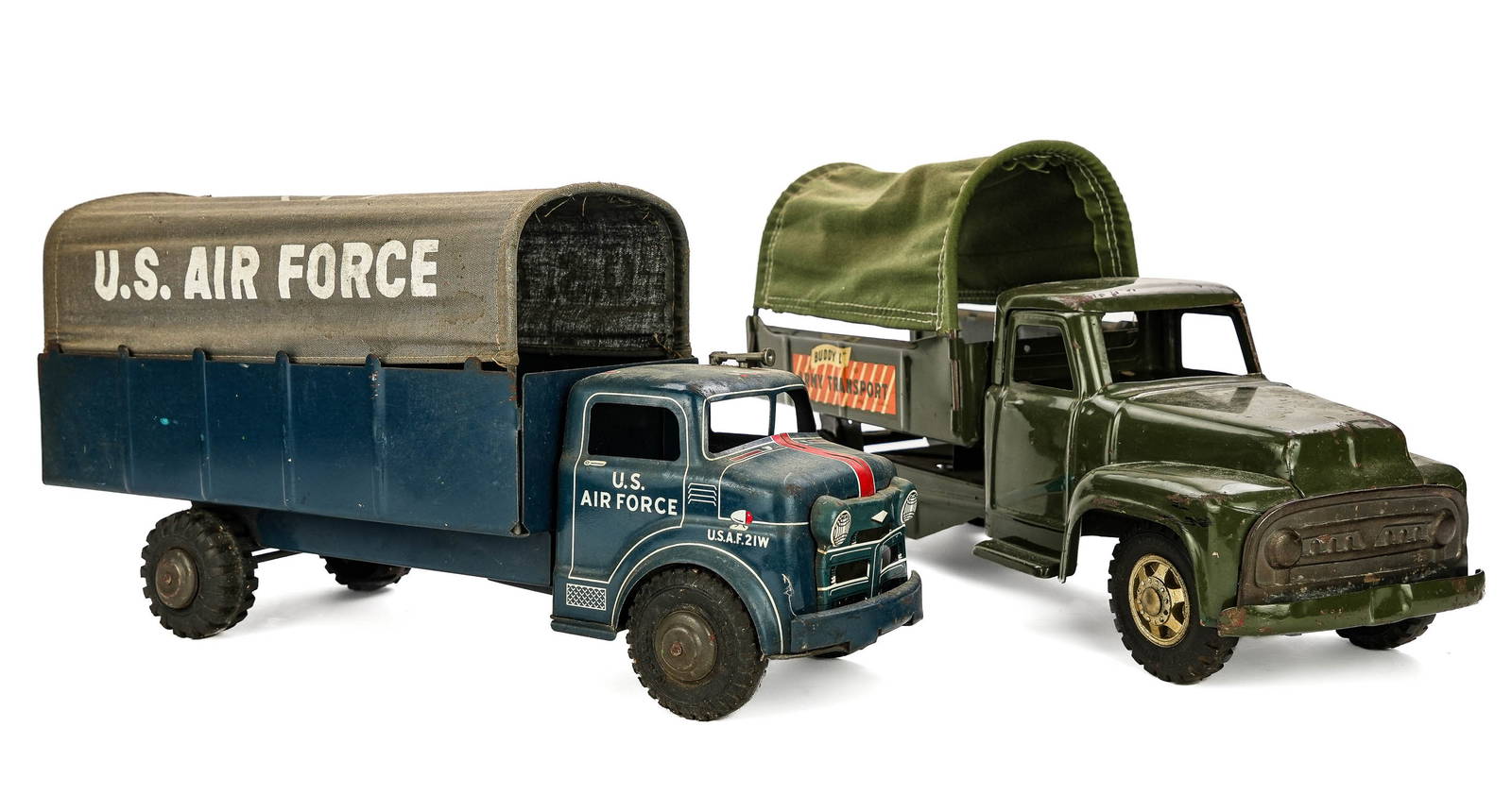 Lumar Air Force, Buddy L Army Transport Trucks Auction