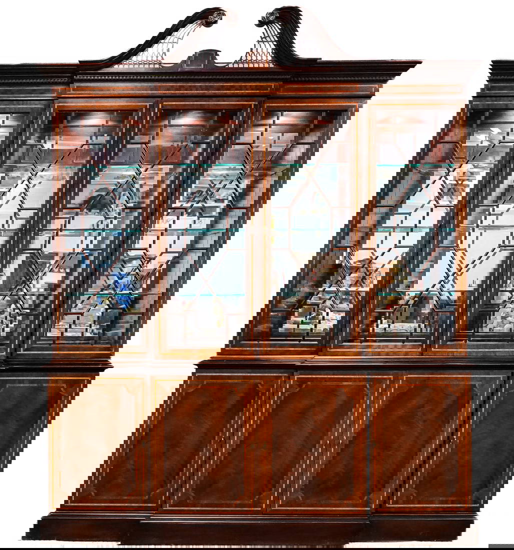 Hickory White "american Masterpiece" Breakfront Cabinet Auction