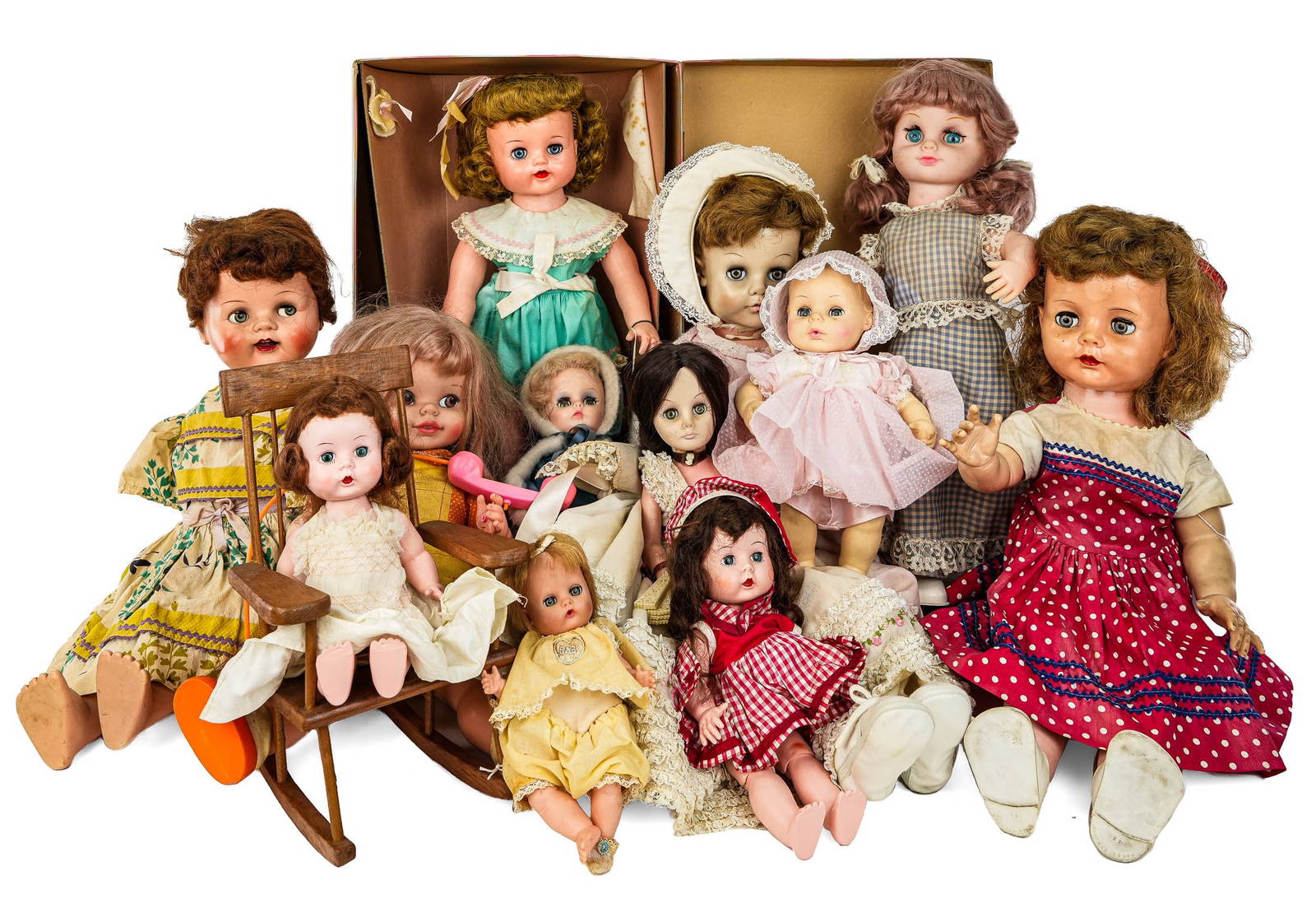 Vintage Hard Plastic, Vinyl Dolls Auction