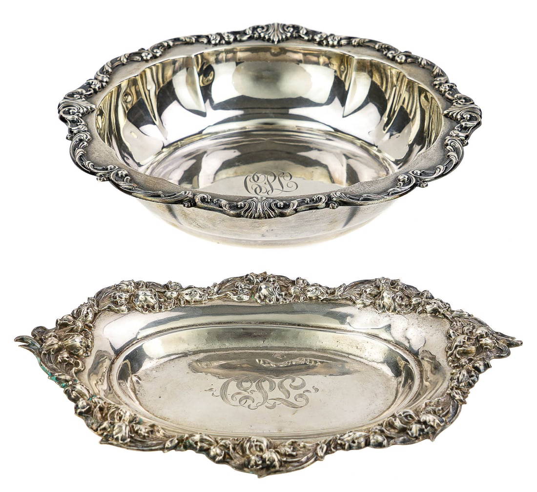 2 Late Victorian Sterling Silver Hollowware Items Auction