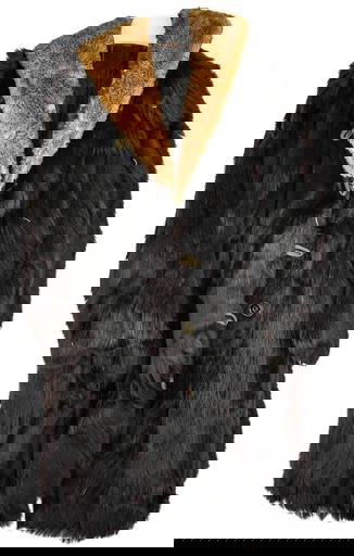 Mid 19th C Men's Western Bear Hide Coat