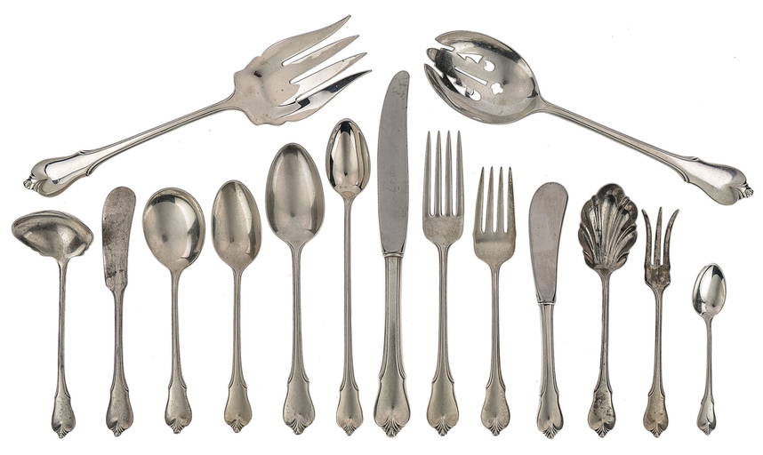 141 Pcs. Wallace "grand Colonial" Flatware