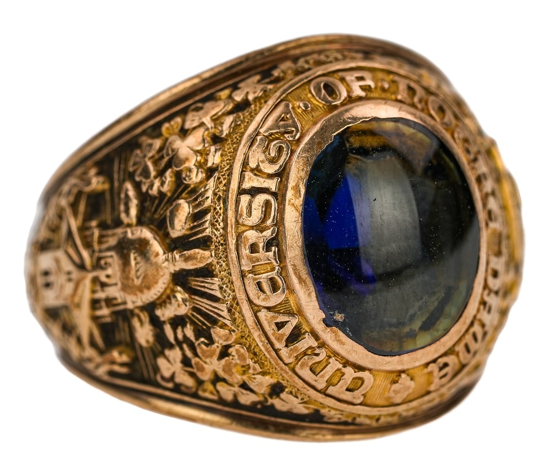10k Notre Dame 1956 Class Ring Auction