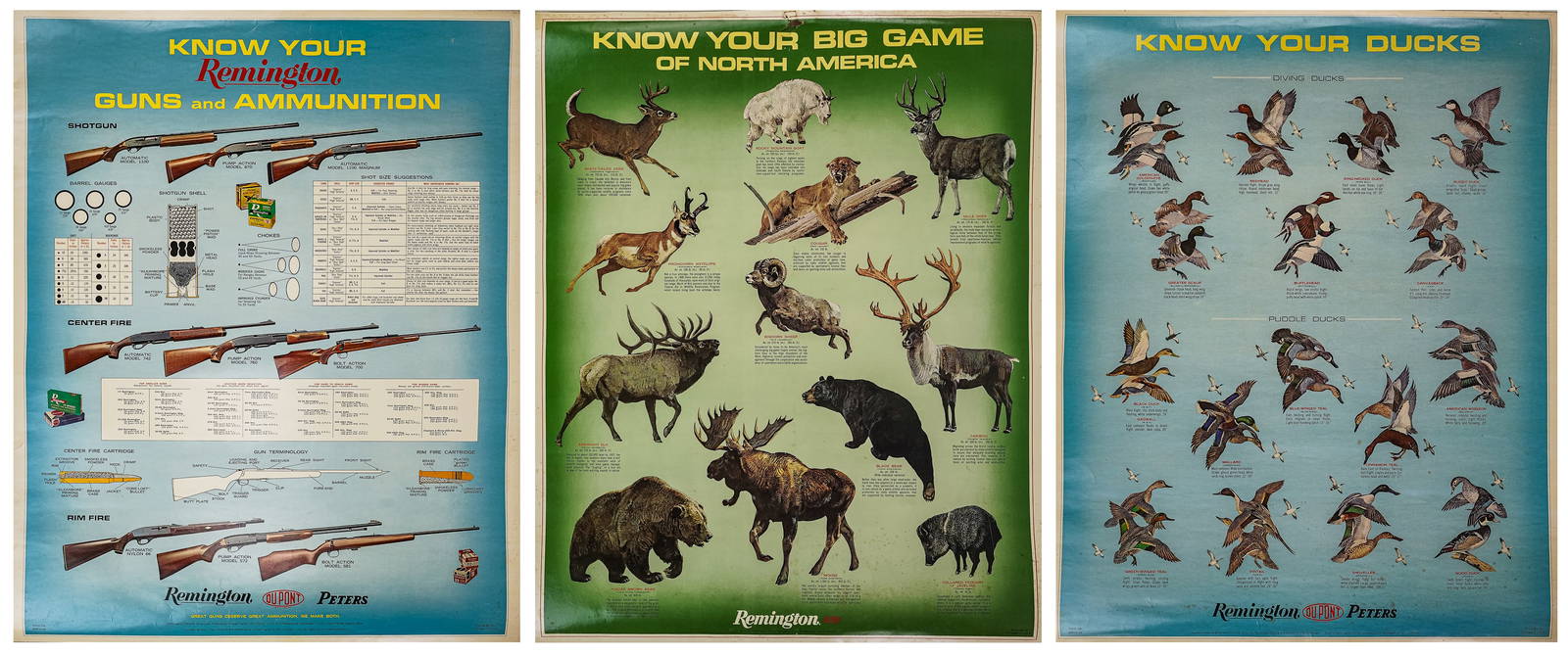 Three 1971 Remington Advertising Posters Auction