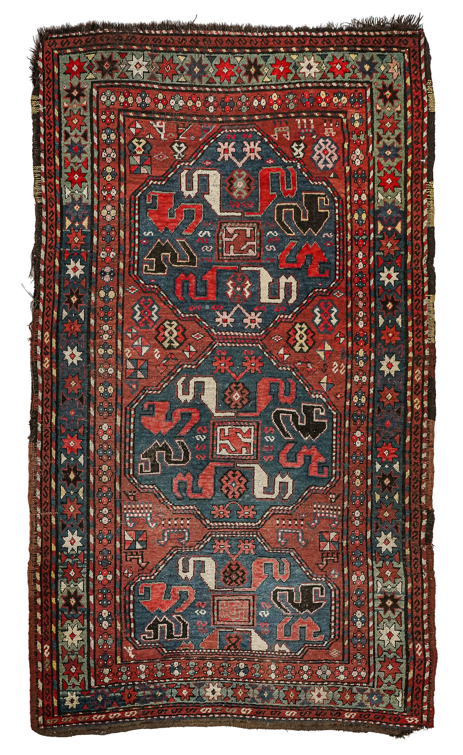 Late 19th C Cloudband Kazak Area Rug Auction