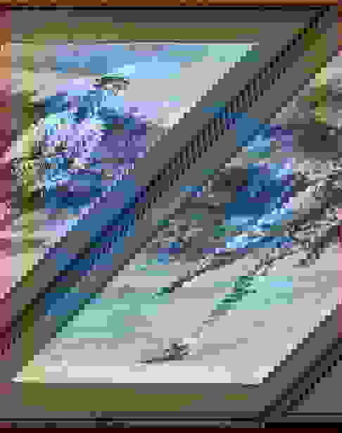 Lance Richbourg Watercolor Of Baseball Player Auction