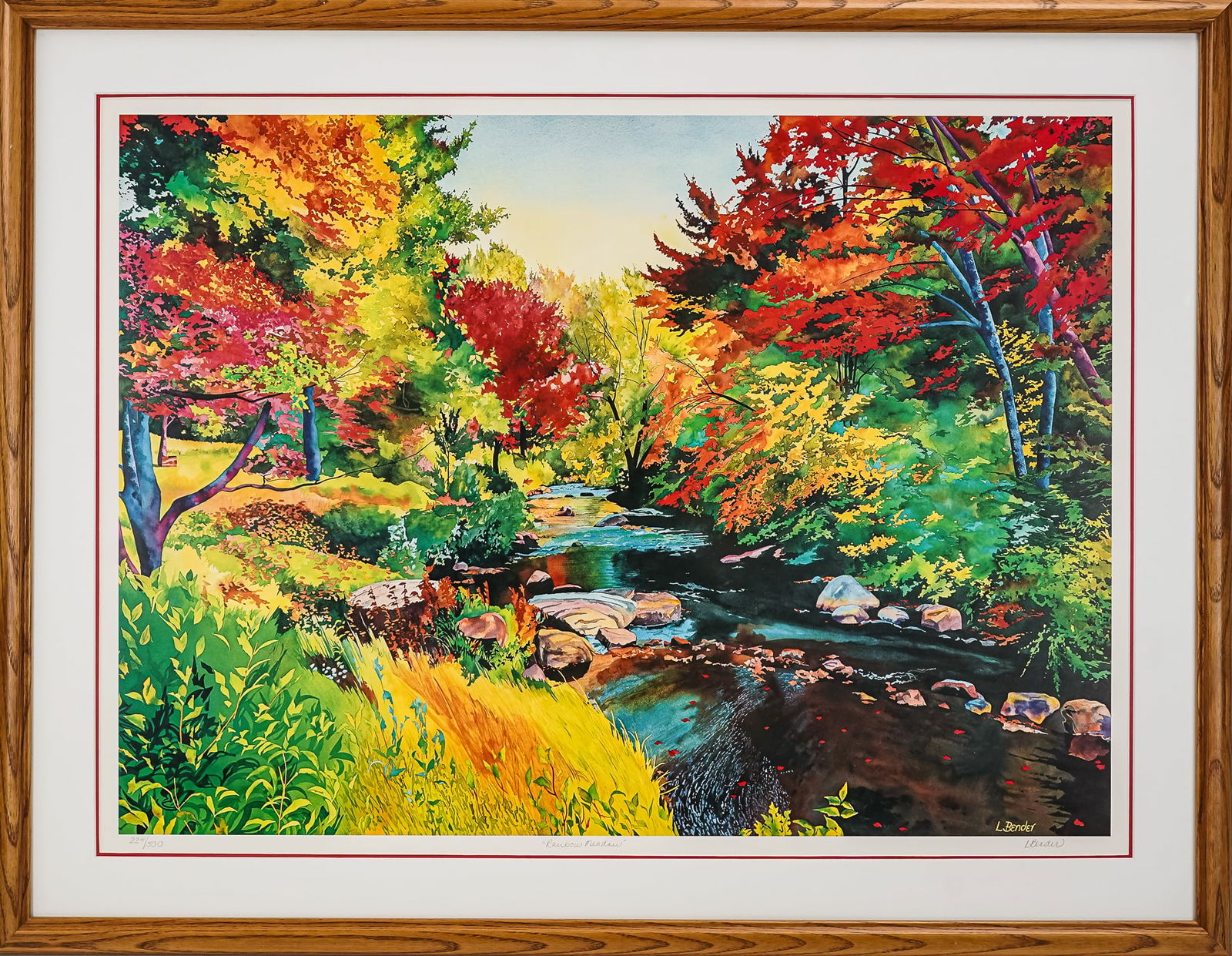 Laurie Bender (am Contemporary) Rainbow Meadow Auction