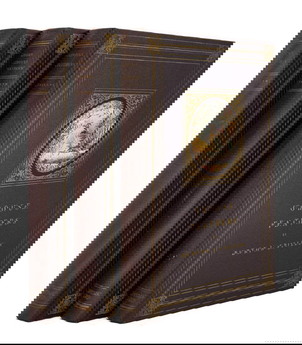 Derrydale Burton Spiller Books W/ Cosway Bindings Auction