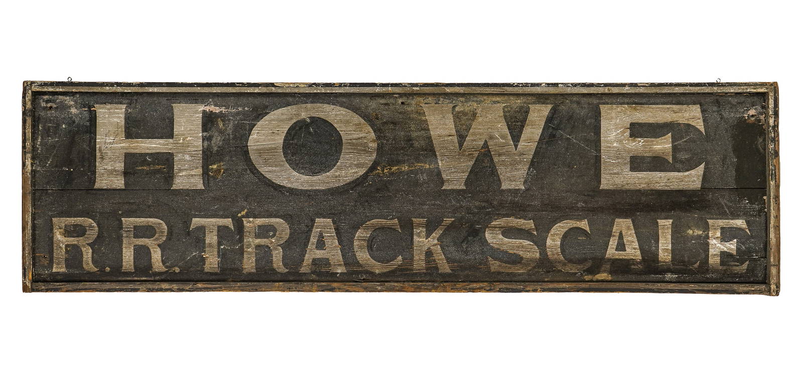 Scarce Howe Rr Track Scale Sign Auction