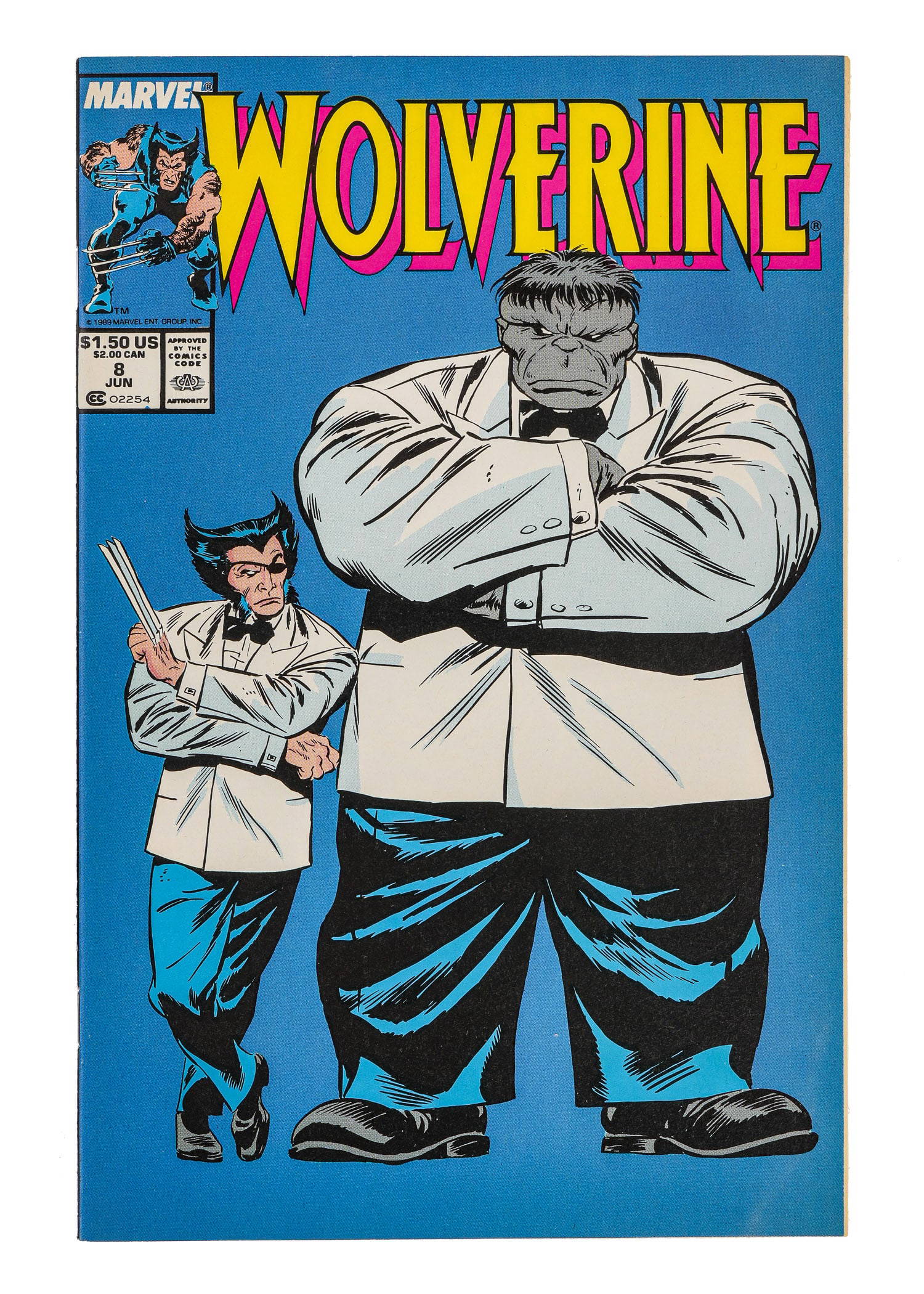 1989 Marvel Wolverine #8 Gray Hulk Auction