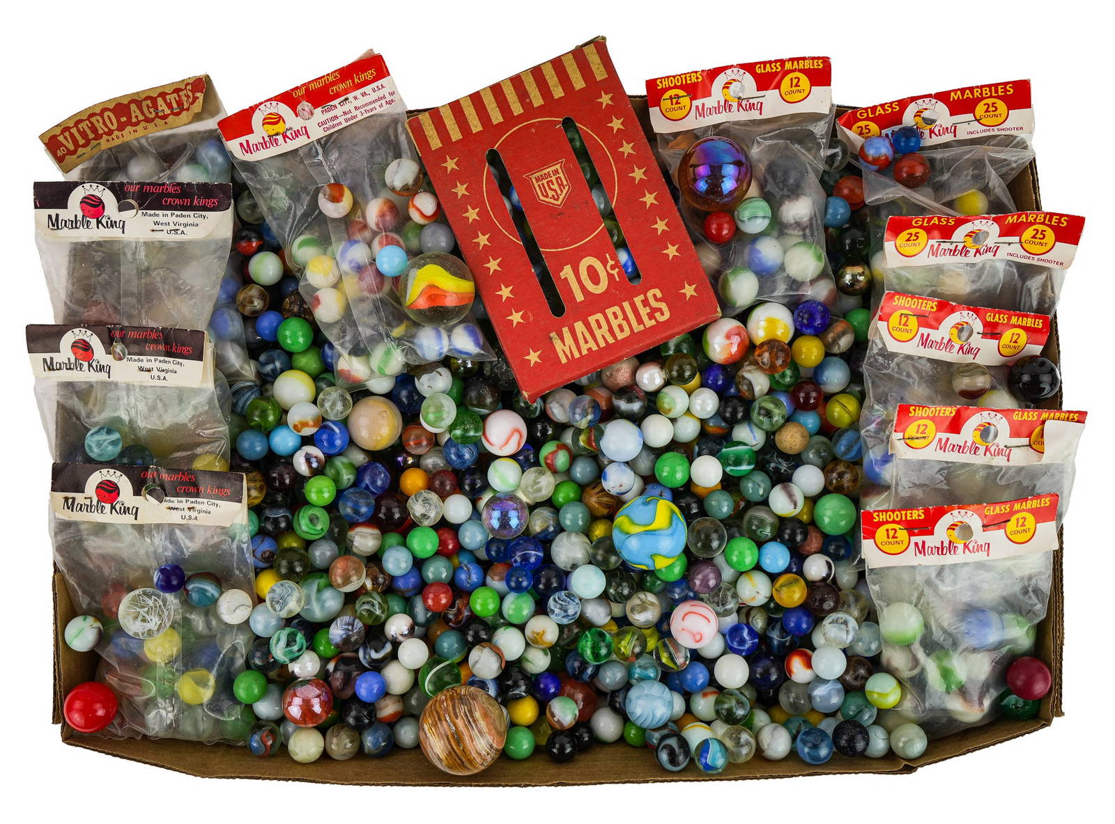 Collection Of Glass Marbles Auction