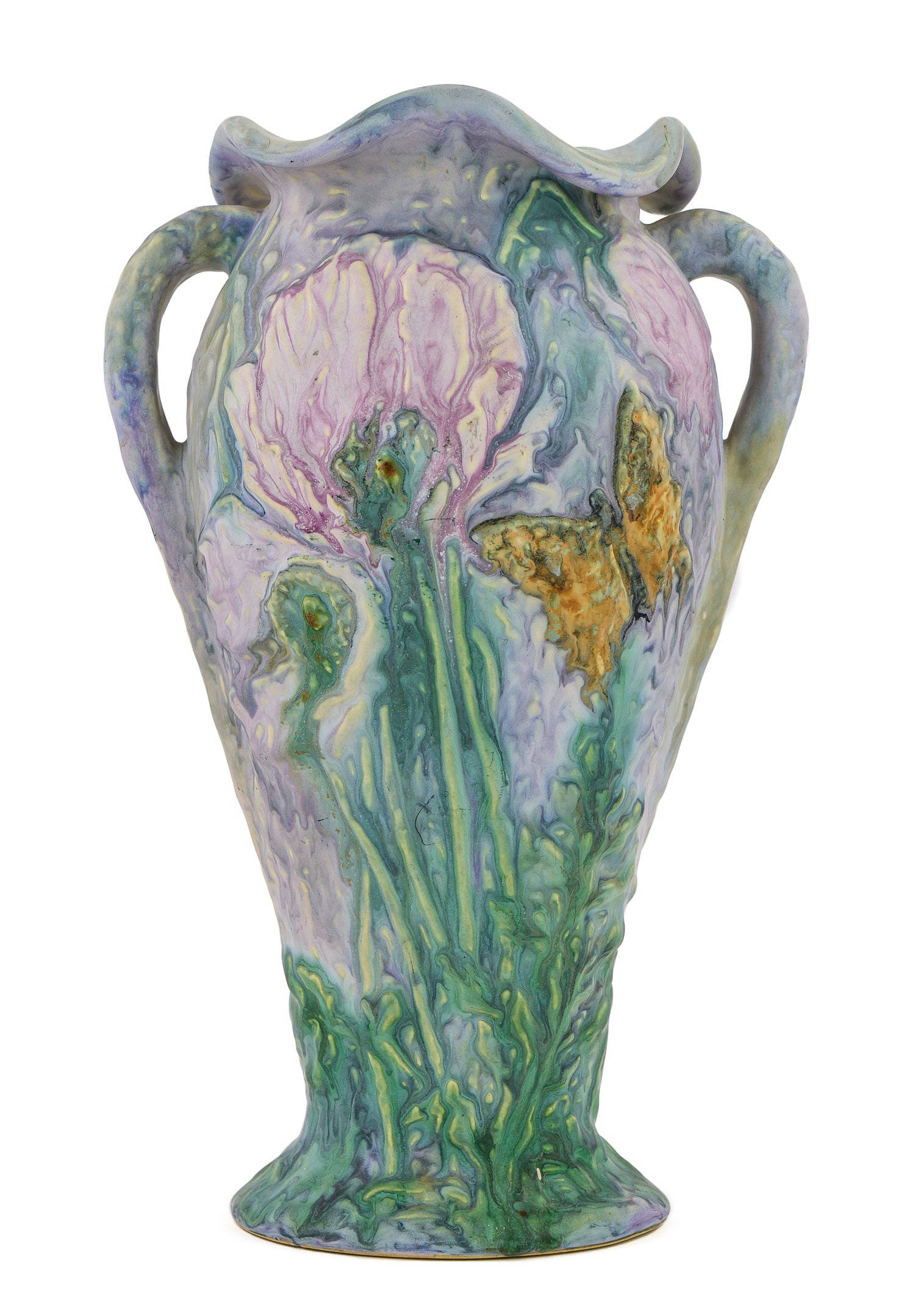 Weller Poppy Decorated Art Pottery Vase Auction