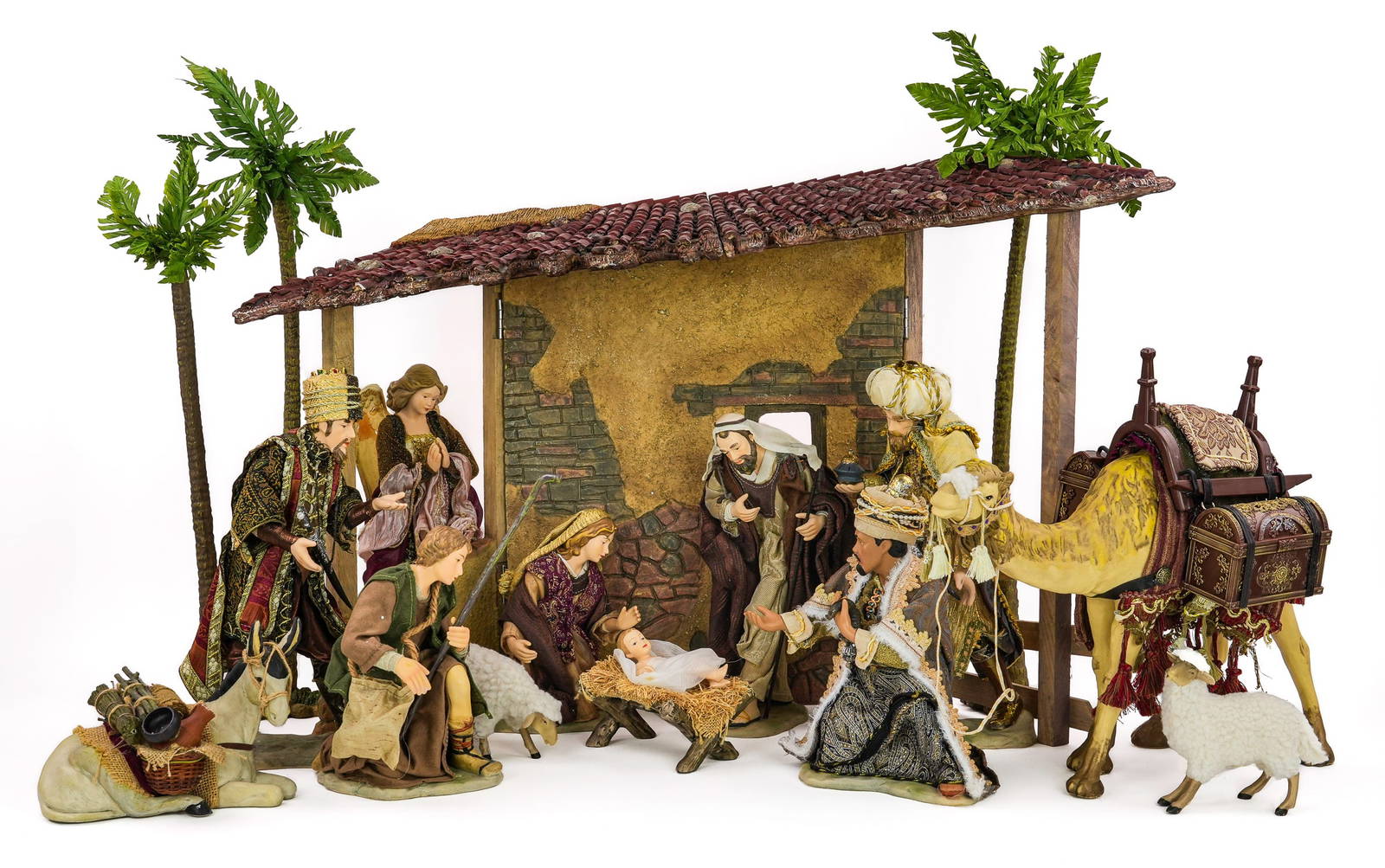 Berkley Jensen 16 Pc. Porcelain Nativity Set Auction