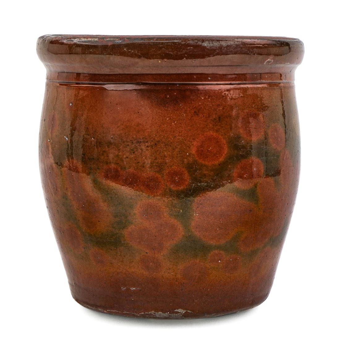 Gonic Type Redware Ovoid Crock Auction