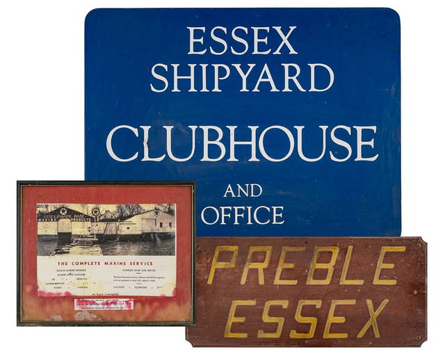 Essex Shipyard Clubhouse Sign, Other Signs