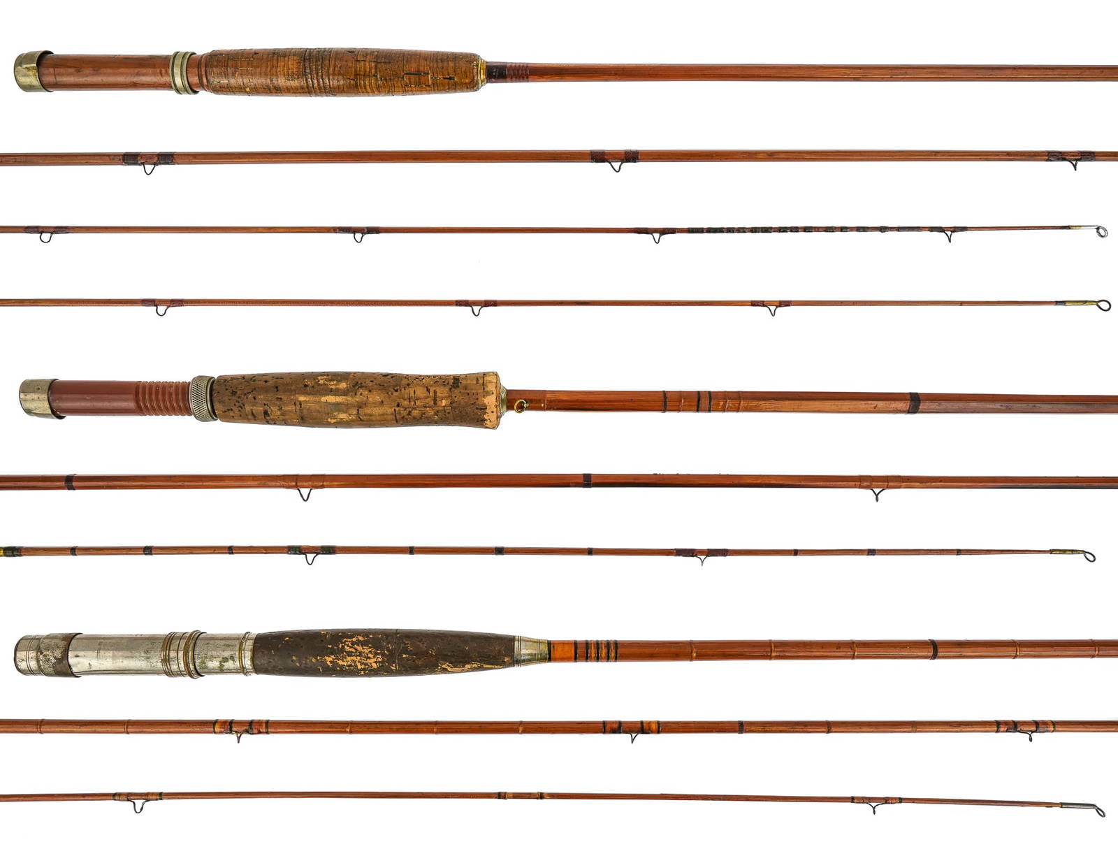 E W Edwards, South Bend, Union Hardware Bamboo Fly Rods Auction