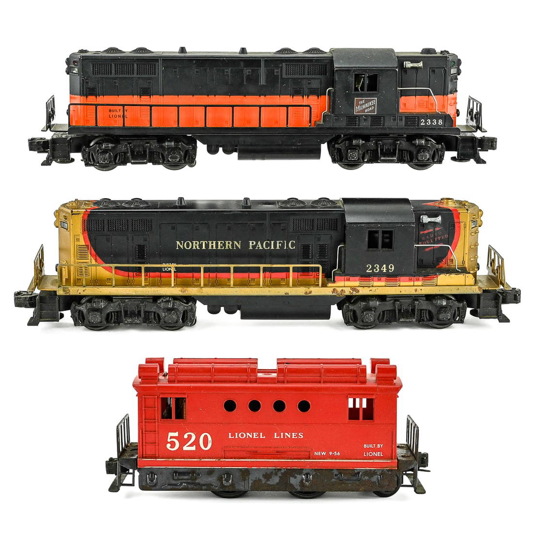 Lionel Milwaukee Road Gp7, Np Gp9 And Box Cab Engine Auction