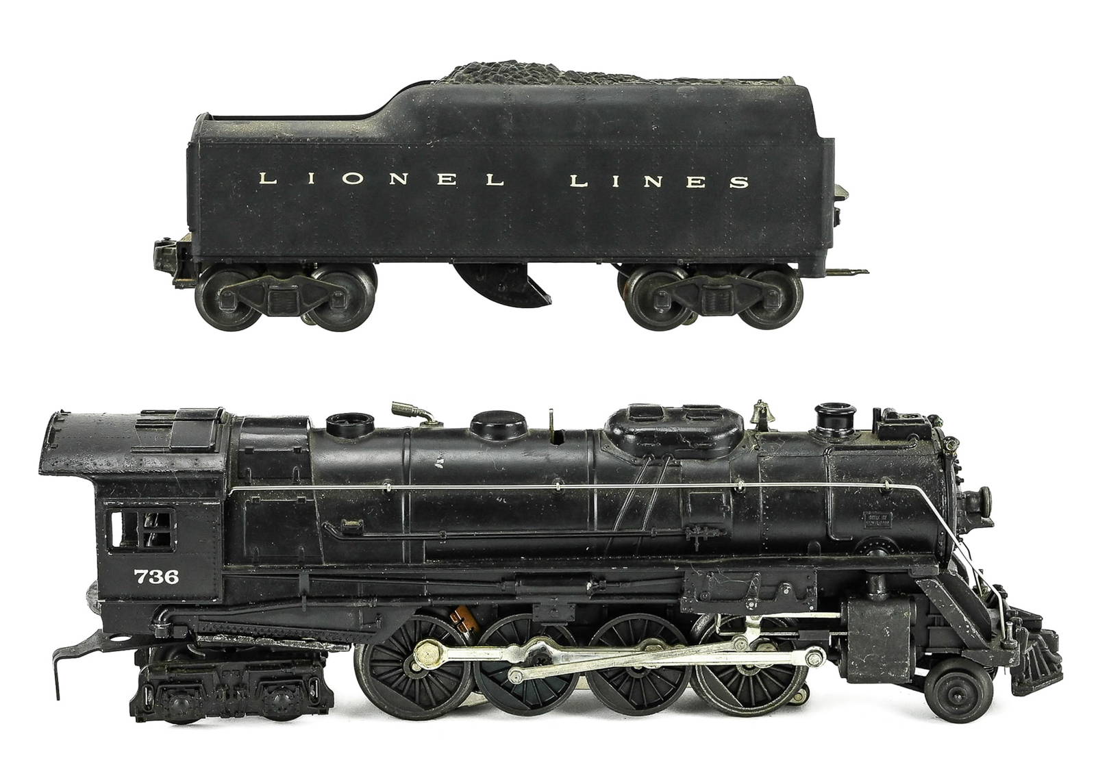 1950 Lionel 736 Locomotive & Tender With Boxes Auction