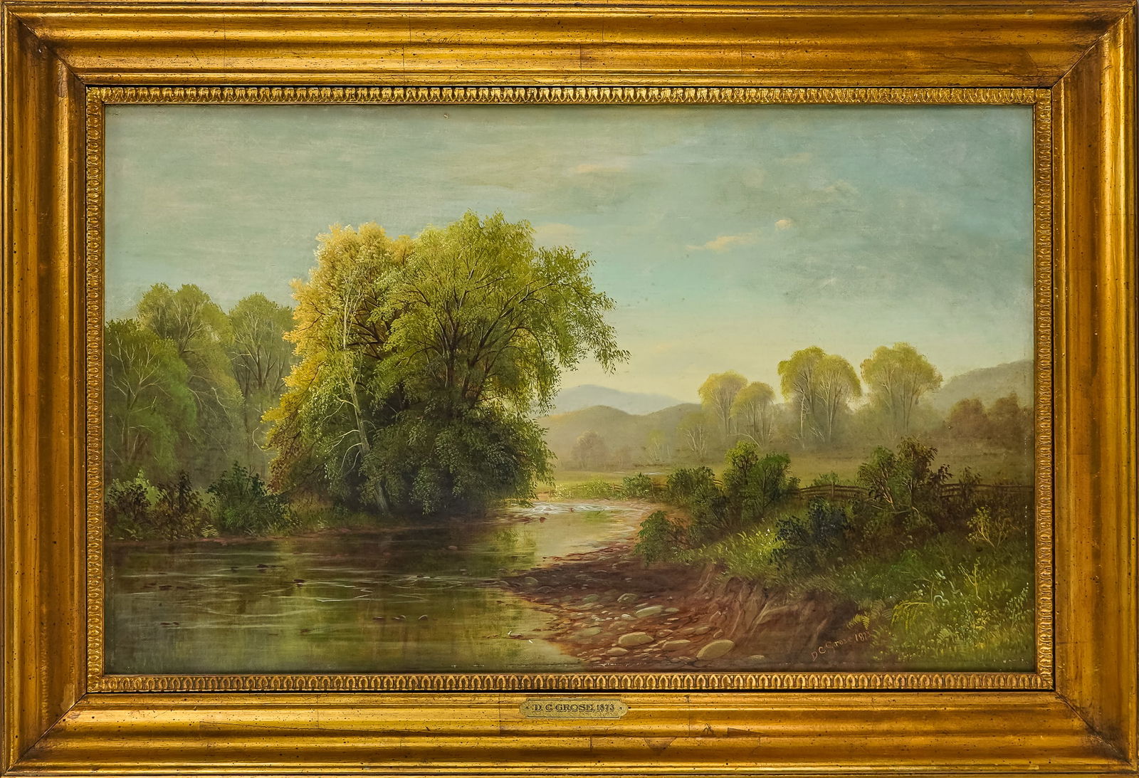 Daniel Charles Grose (am 1838-1890/1900) The Banks Of A Stream Auction