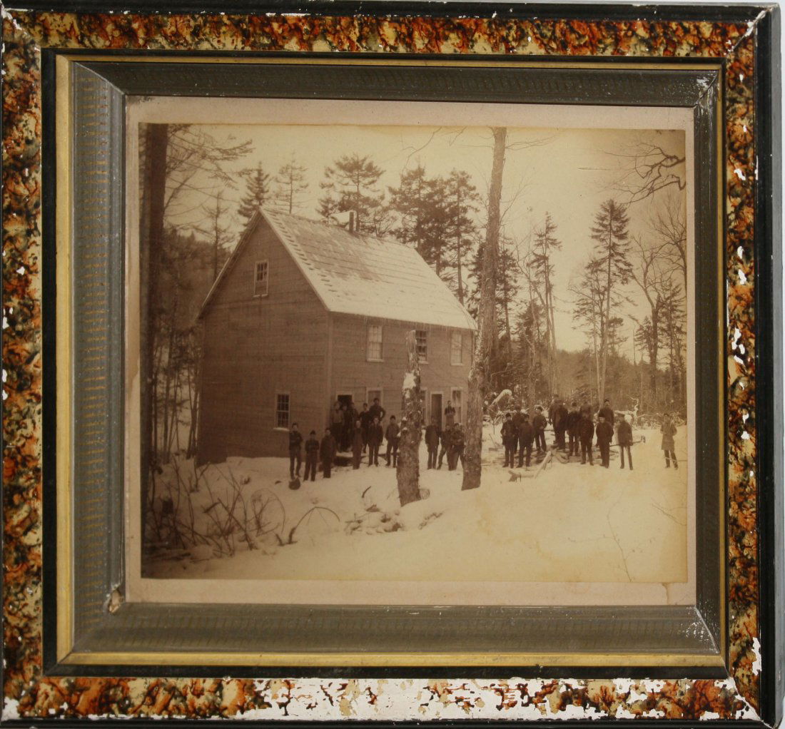Cabinet photo of logging camp bunkhouse with - Nov 29, 2014 | Merrill's ...