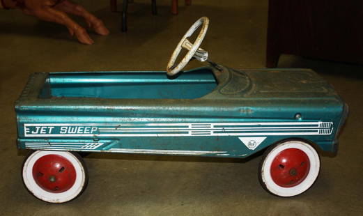 Amf No 501 Jet Sweep Pedal Car, Original As Found,