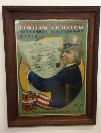 Union leader cut plug tobacco advertising poster in - Jan 09, 2016 ...