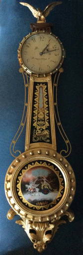 Fine Ray Keefer Girandole Clock Made Prior To Or In