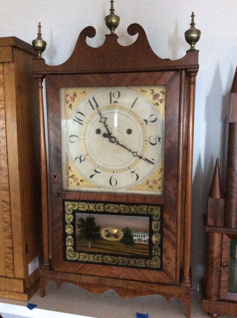 Pillar And Scroll Mahogany Franklin Clocks Silas