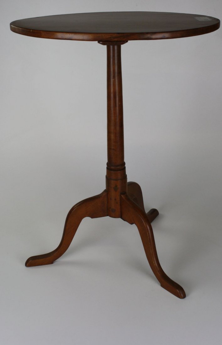 Shaker maple candle stand from the Hodges family of