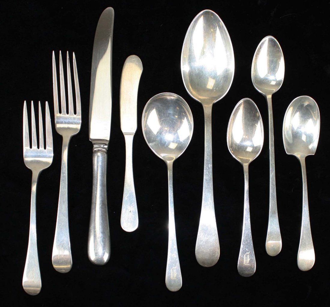 Tuttle sterling silver flatware in "Hannah Hull"