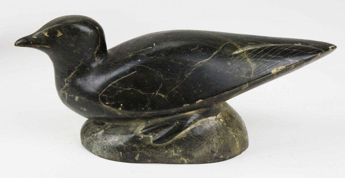 mid 20th c Inuit soapstone carving signed Isapik Pov - Sep 03, 2016 ...