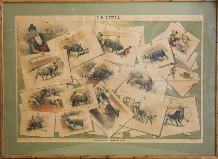 "la Lidia" Final Spanish Bull Fight Of 1897 Advertisement