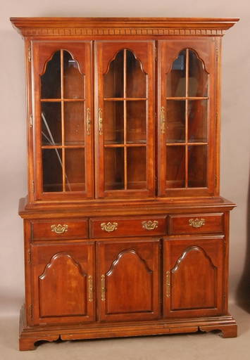 Colonial Style Cherry Wood Cabinet