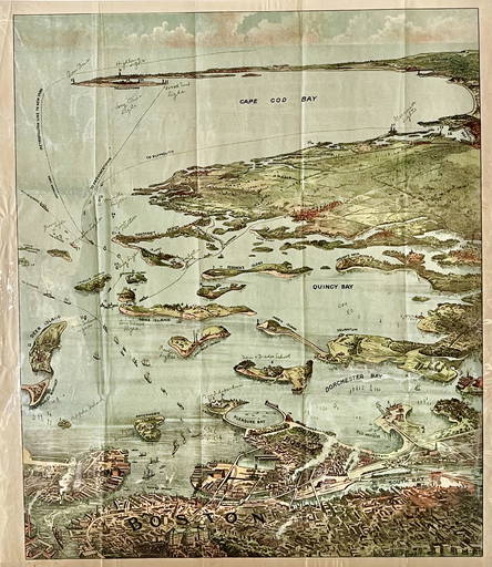 Birds Eye View Of Boston Harbor