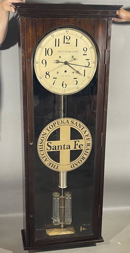 Seth Thomas Regulator #70 Archinson, Topeke, Santa Fe Railroad Station ...
